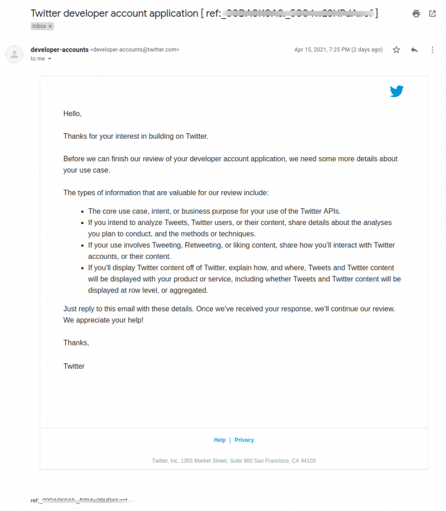 How can I create Twitter application? | XYZScripts Help