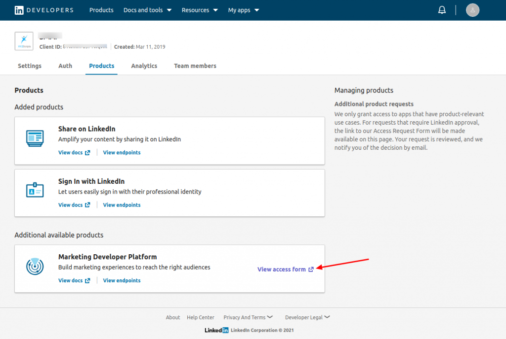 How can I create Linkedin application? | XYZScripts Help