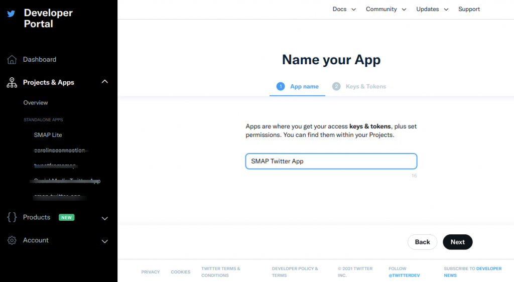 How can I create Twitter application? | XYZScripts Help