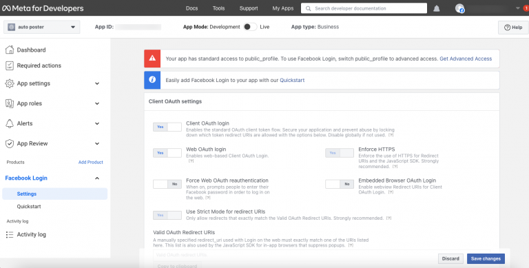 How can I create Facebook application? | XYZScripts Help