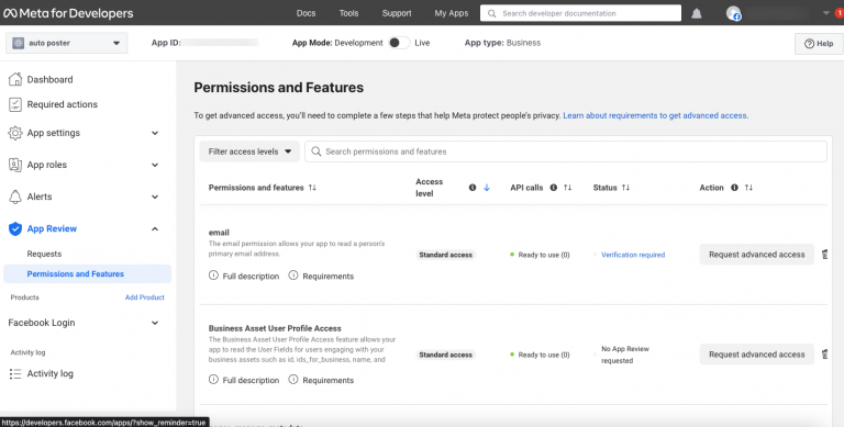 How can I create Facebook application? | XYZScripts Help