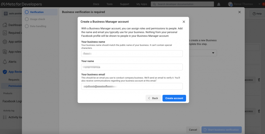 How can I create Facebook application? | XYZScripts Help