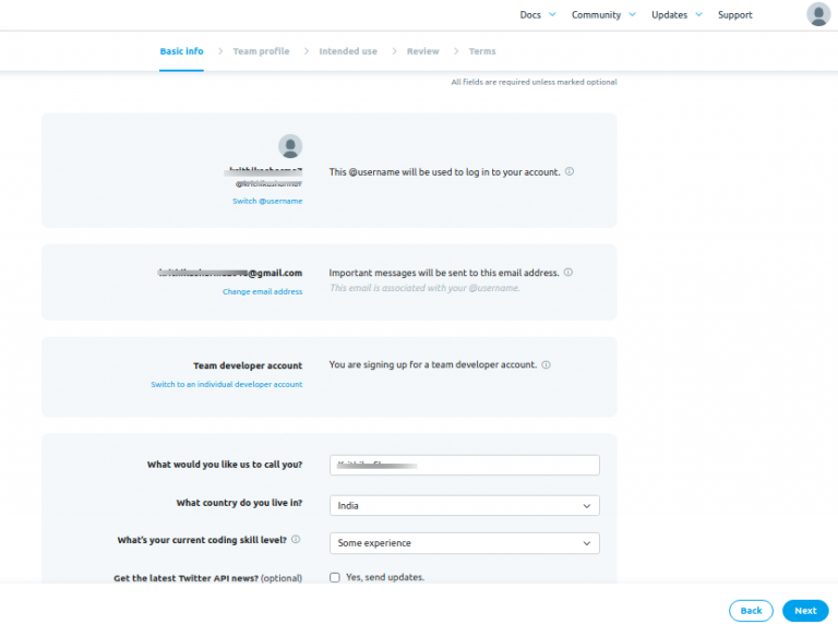 How Can I Create Twitter Application Xyzscripts Help