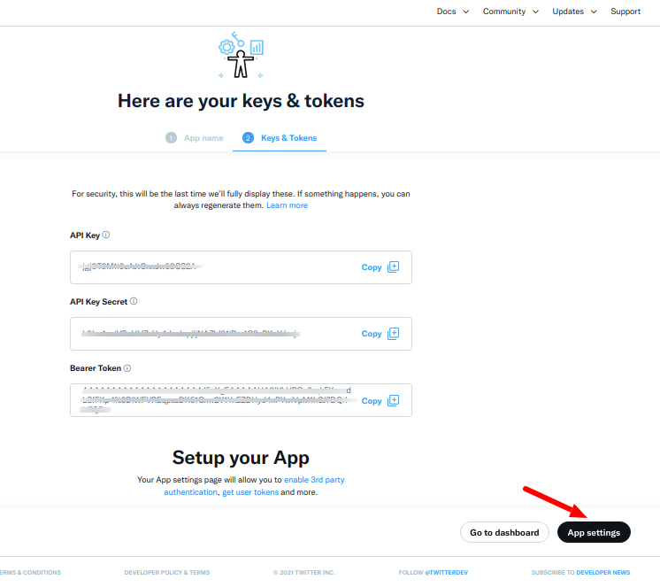 How can I create Twitter application? | XYZScripts Help