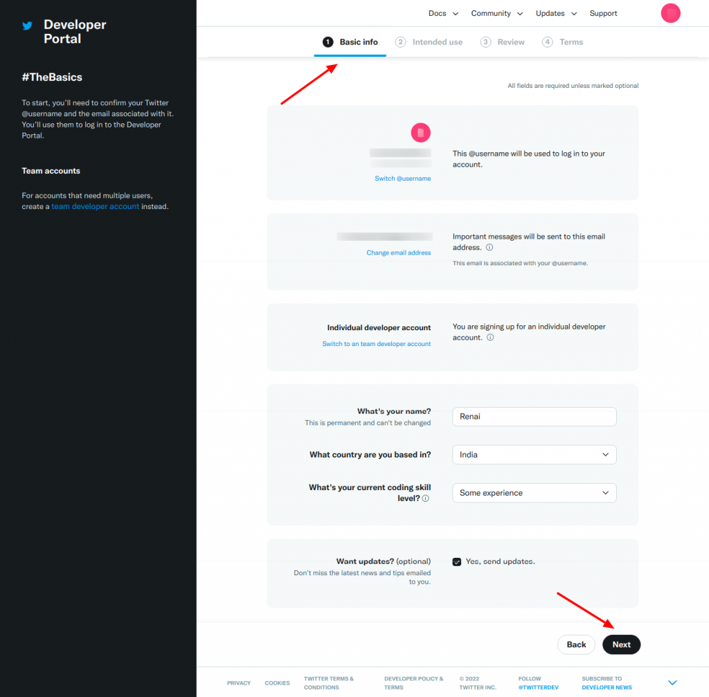 How can I create Twitter application? | XYZScripts Help