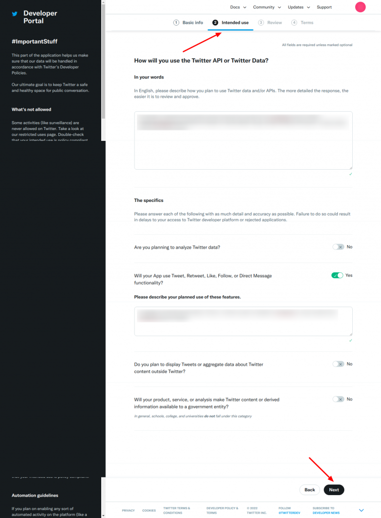 How can I create Twitter application? | XYZScripts Help