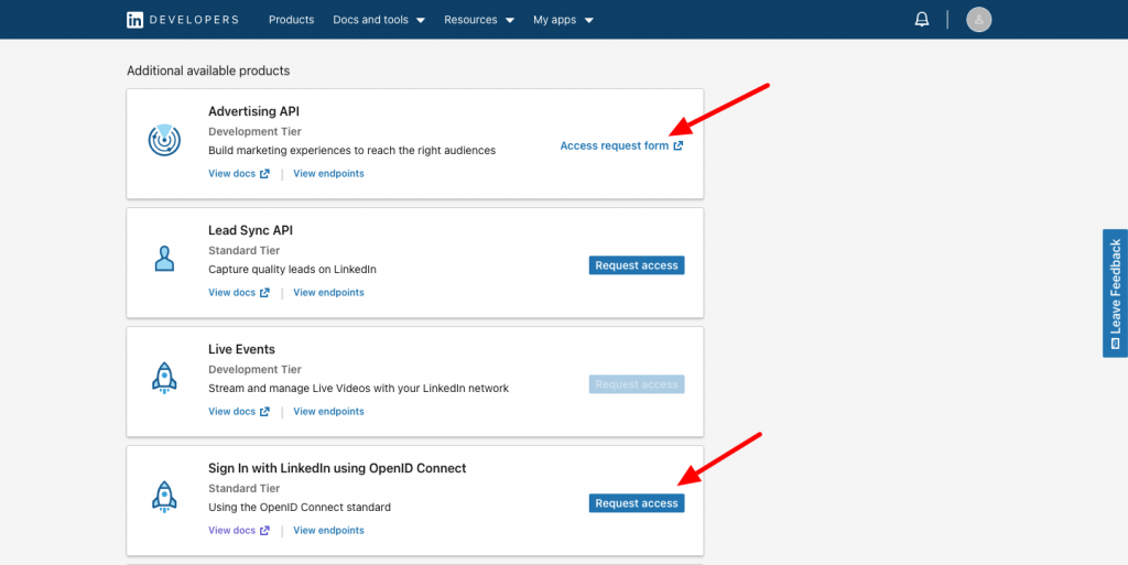 How can I create Linkedin application? | XYZScripts Help
