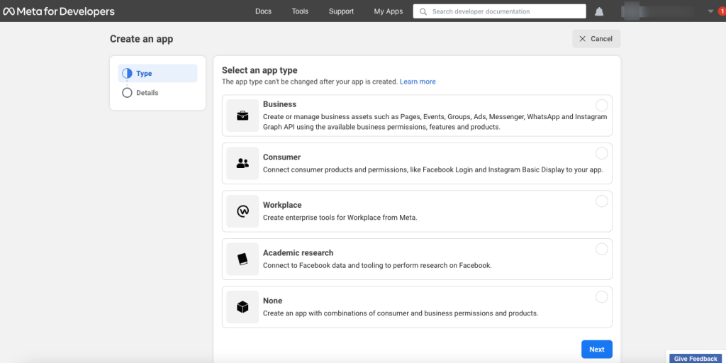 How can I create Facebook application? | XYZScripts Help