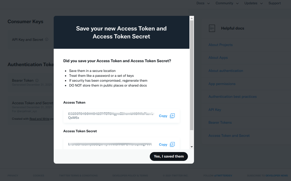 How can I create Twitter application? | XYZScripts Help