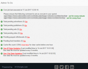 Admin To Do – XYZScripts Help