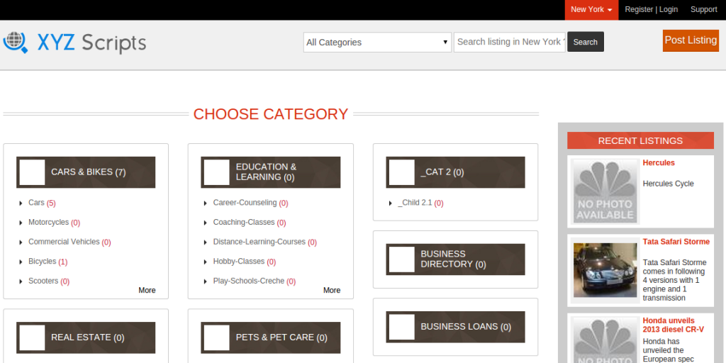 Public Area | XYZScripts Help