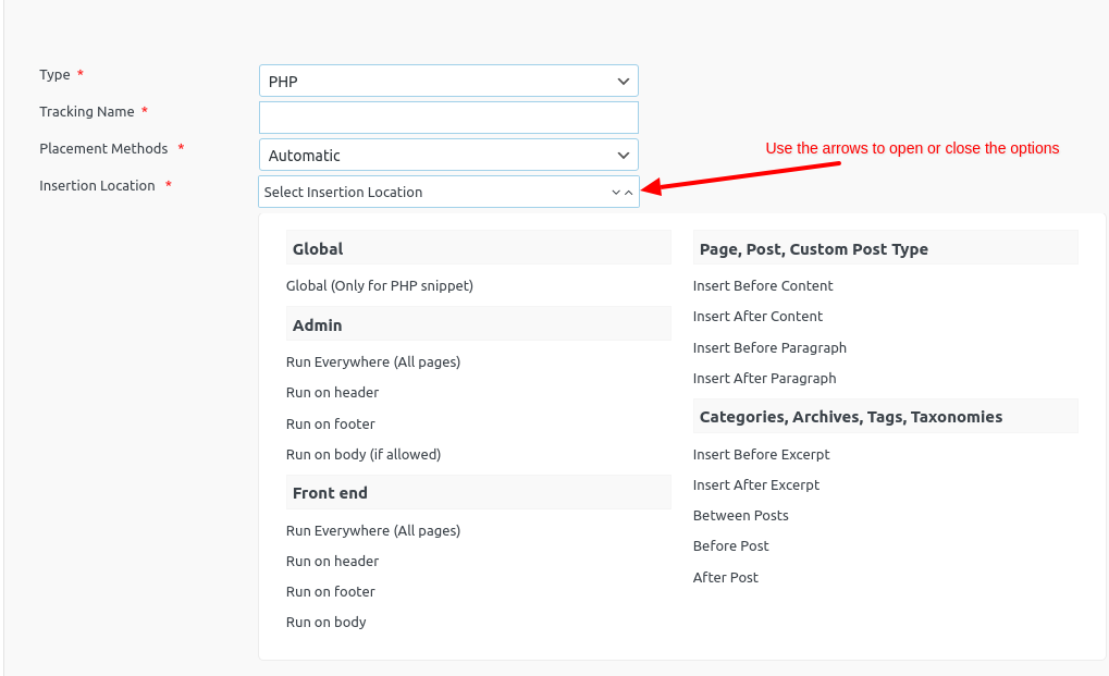 Manage Snippets | XYZScripts Help