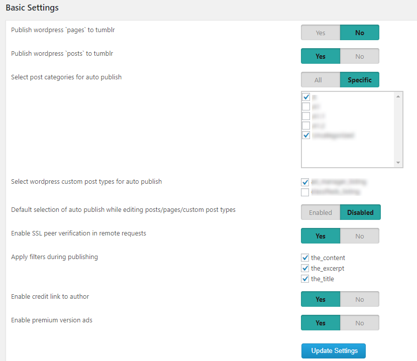Basic Settings | XYZScripts Help