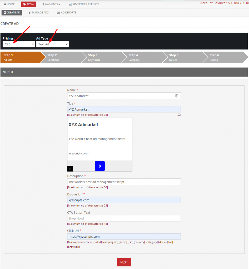 Ads | XYZScripts Help