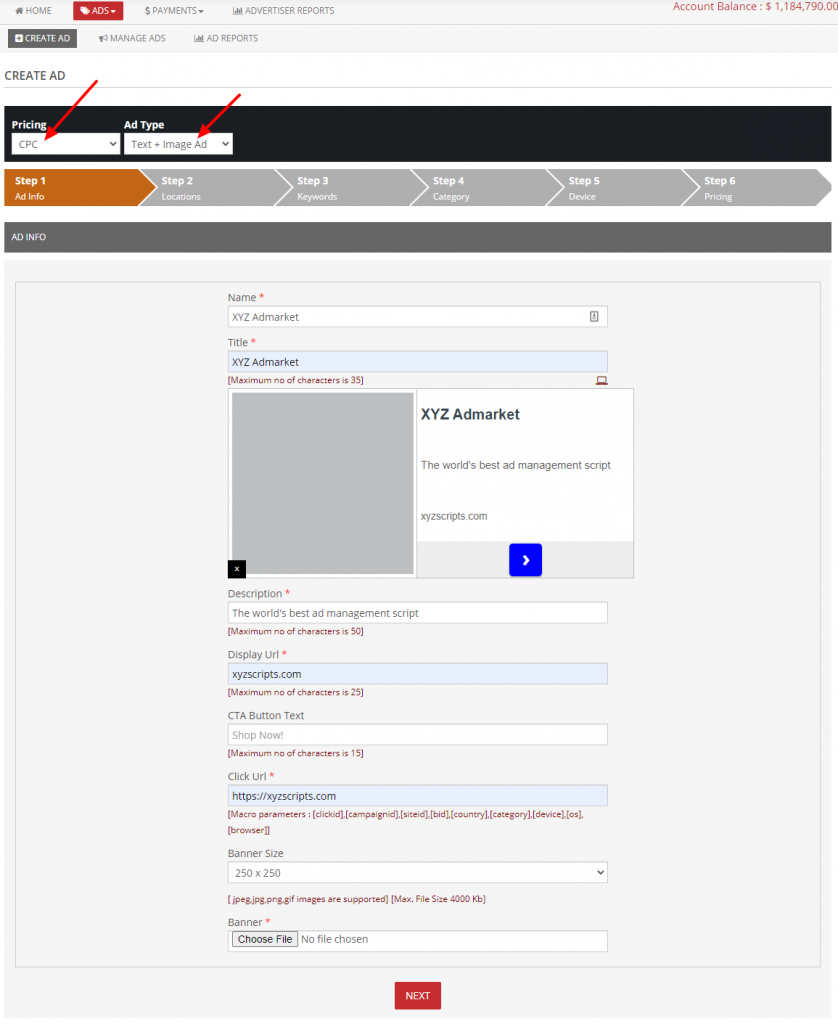 Ads | XYZScripts Help