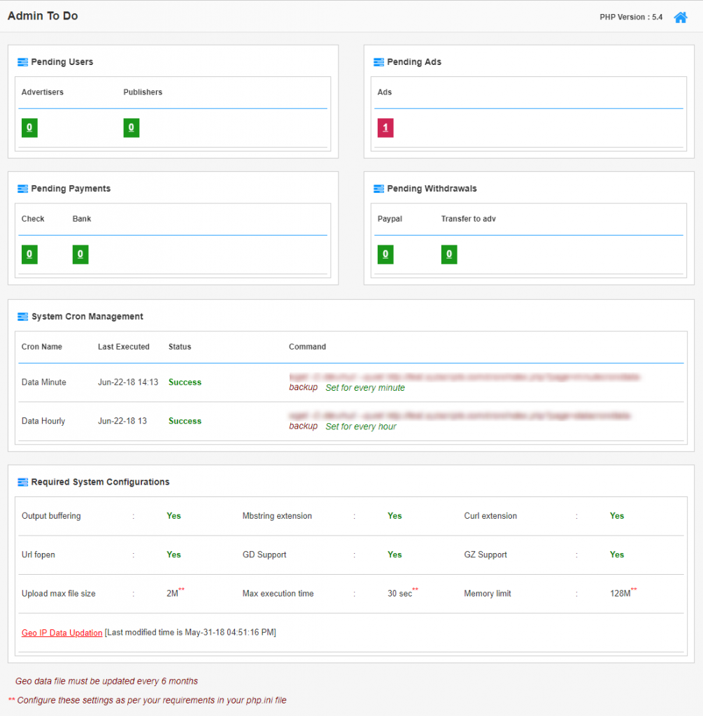 Admin To Do – XYZScripts Help
