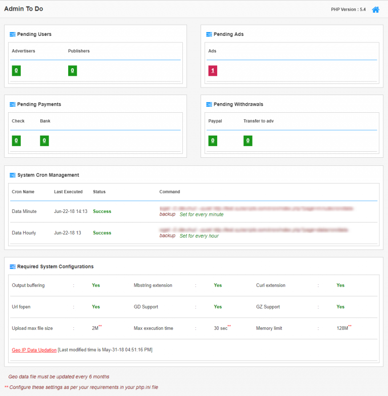 Admin To Do – XYZScripts Help