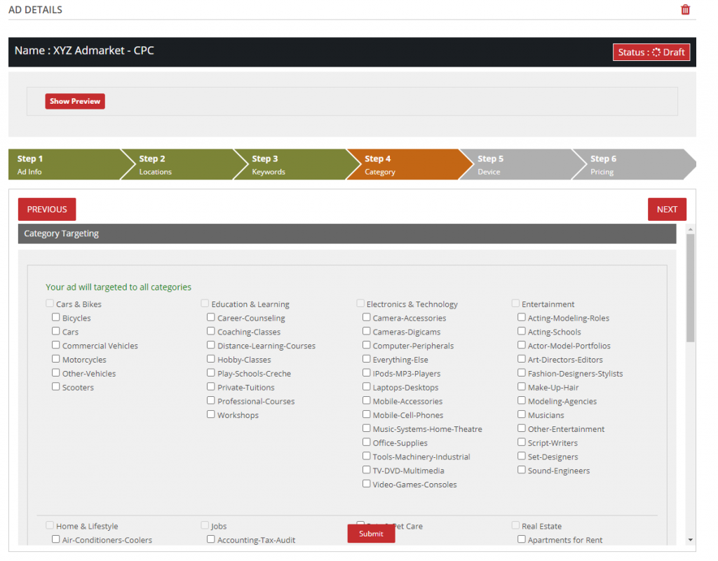 Ads | XYZScripts Help