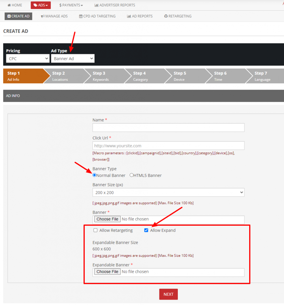 Expandable Banner Ads Addon | XYZScripts Help