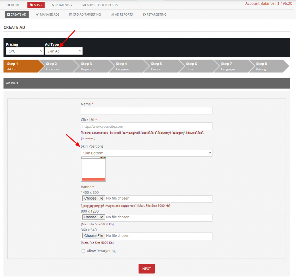 Skin Ads Addon | XYZScripts Help
