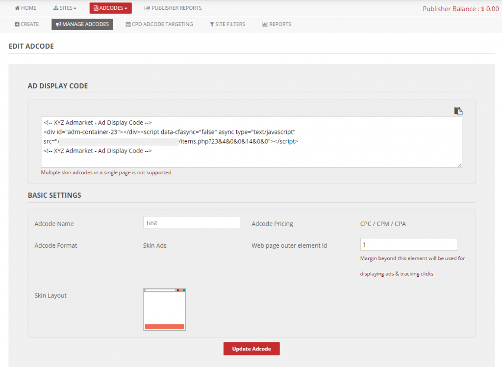 Skin Ads Addon | XYZScripts Help