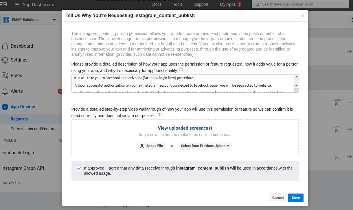How can I create Instagram application? | XYZScripts Help