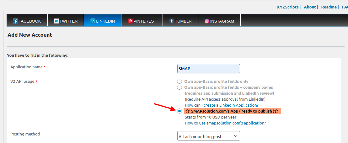 How can I use the alternate solution (smapsolutions app) for publishing ...